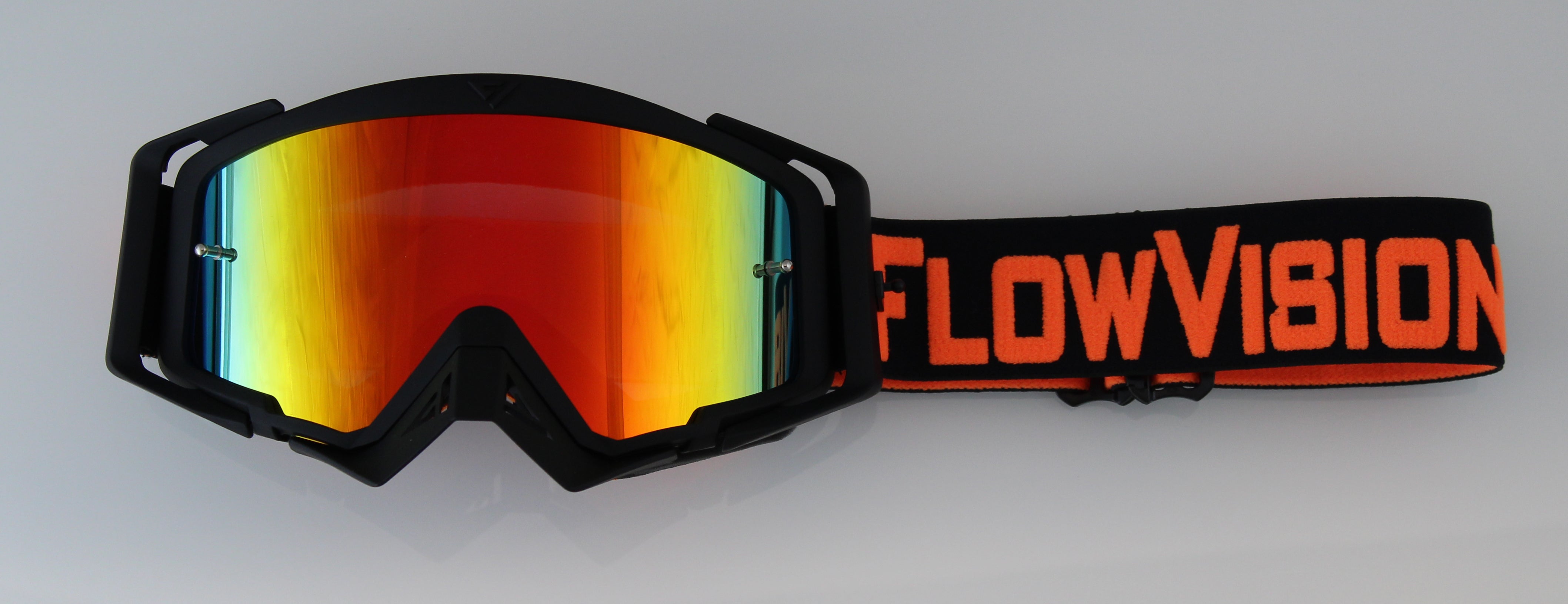 Flow Vision Rythem™ Motocross Goggle: Black/Orange – Money Inc Motorsports