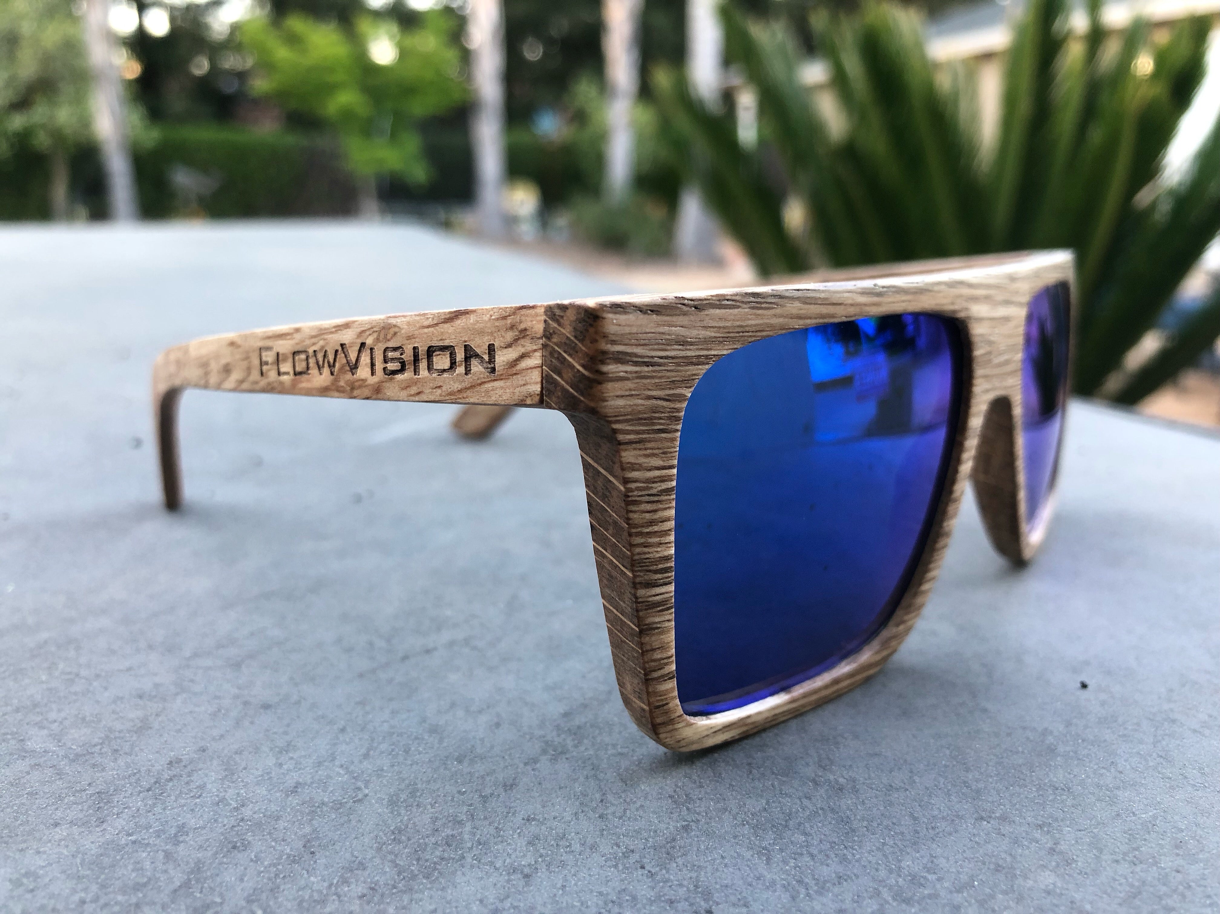 Flow Vision Section™ Sunglasses: Blue – Money Inc Motorsports