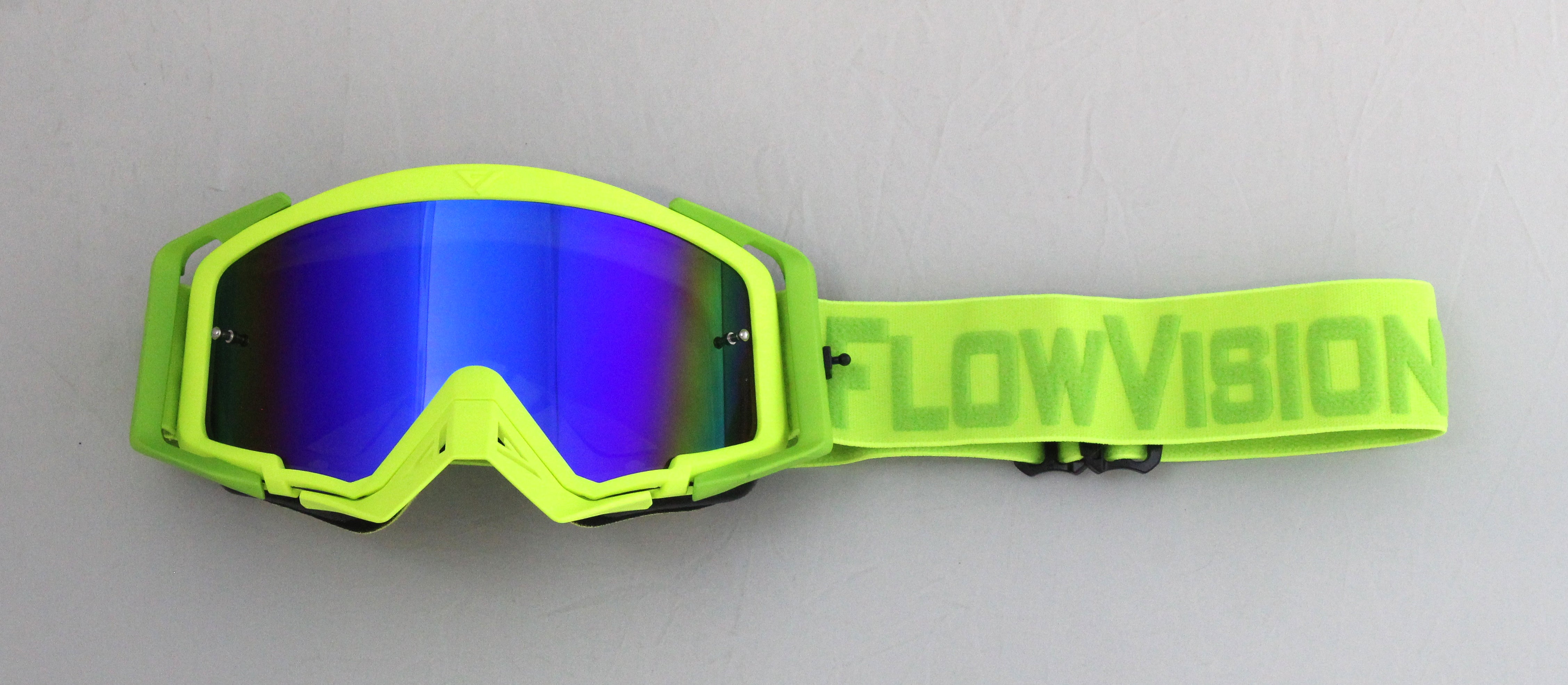 Flow Vision Rythem™ Motocross Goggle: Flo/Acid – Money Inc Motorsports